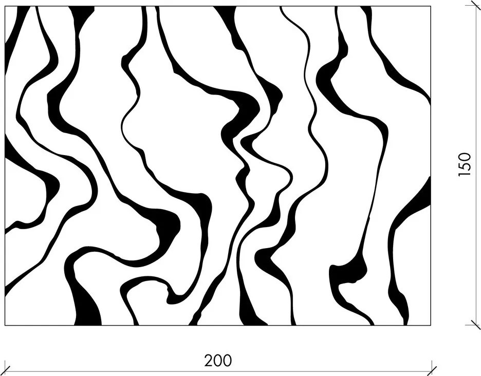Modrá/krémová deka 150x200 cm Felu – noo.ma