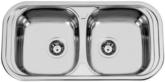 Sinks SEVILLA 860 DUO V 0,6mm leštěný