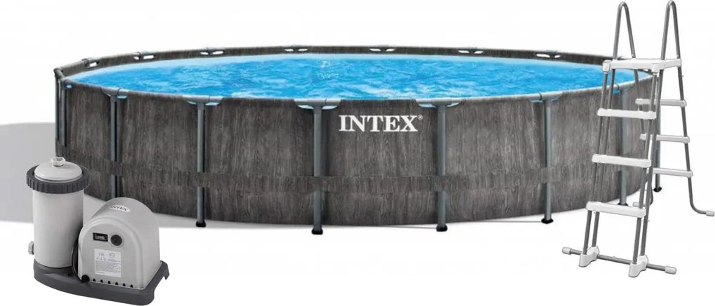 Nadzemní bazén Intex Greywood Prism Frame 549 x 122 cm 26744 s pískovou filtrací