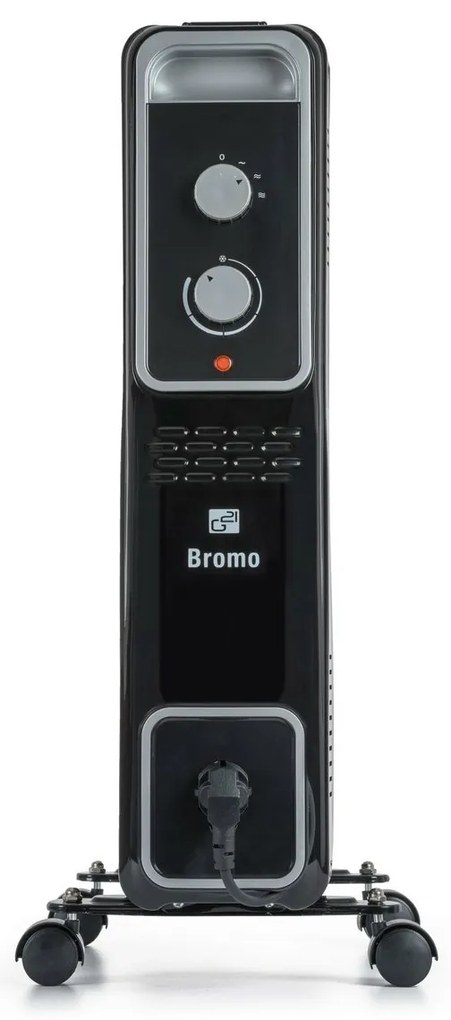 G21 Olejový radiátor Bromo, 11 žeber, 2500 W, černá, L