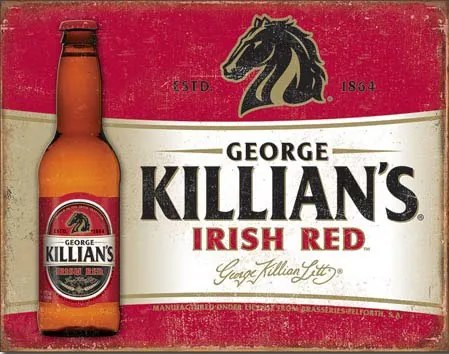 Plechová cedule - Killian's Irish Red