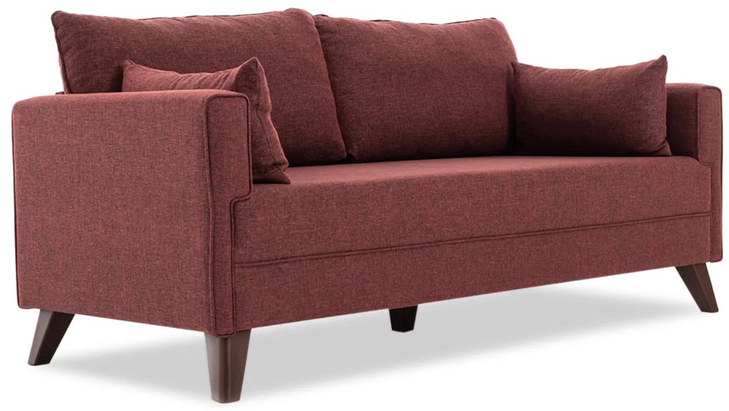 Hanah Home Rozkládací pohovka BELLA bordó 208 cm 825BLC1517