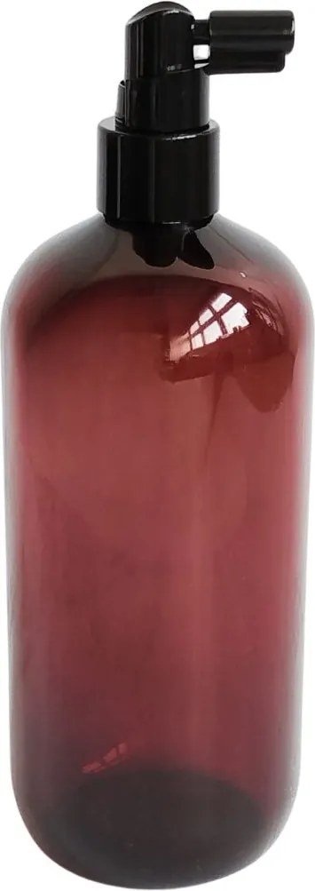 Dávkovač na mýdlo 500 ml hnědý s černým sprejem BELA