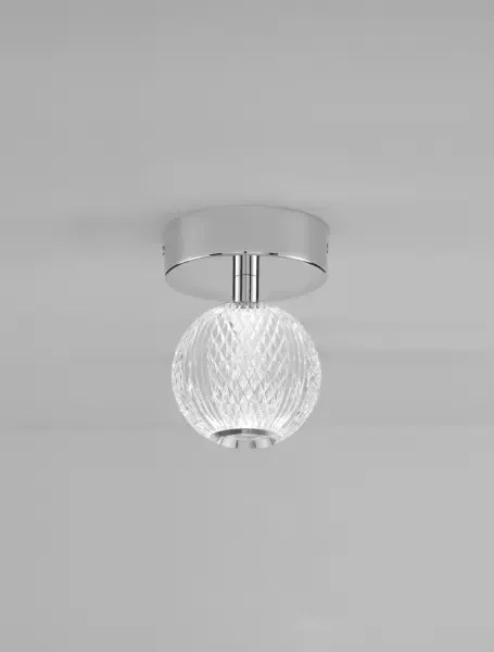 LED stropní svítidlo Brillante chrom