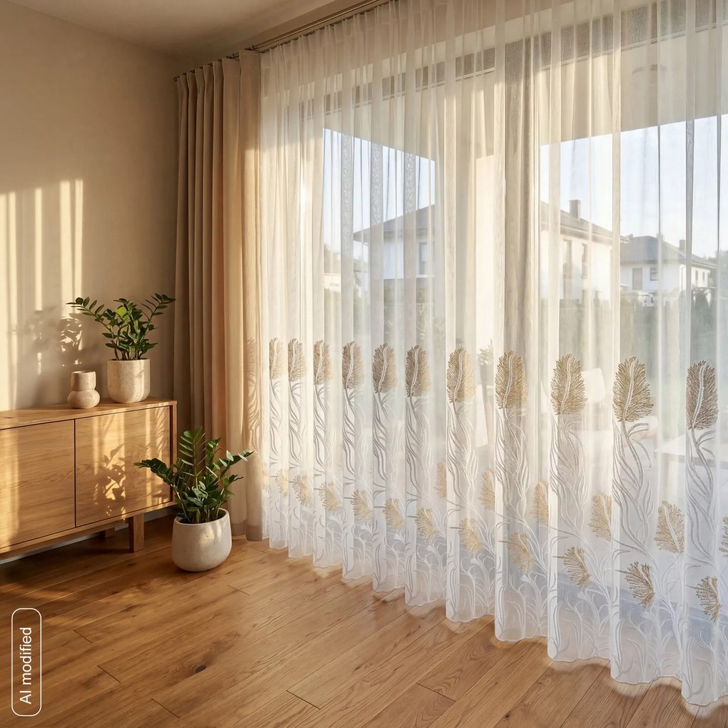 ZÁCLONA NA PÁSCE TILDA 400X270 CM LISTY
