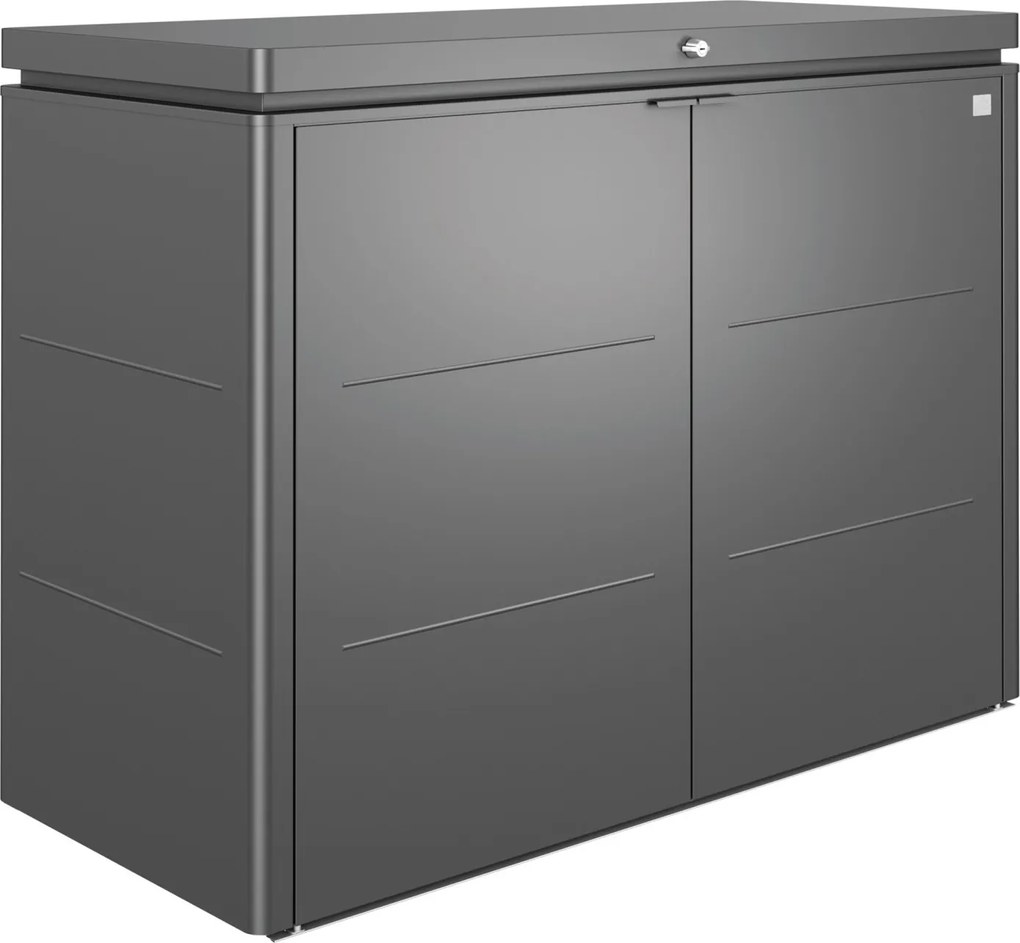 Biohort Zahradní box HighBoard 160 tmavě šedý, 160 x 70 x 118 cm