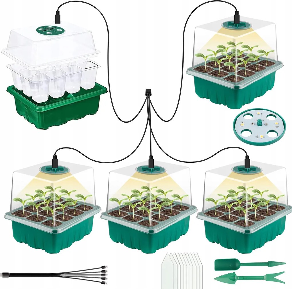Pěstební Boxy, Mini Skleník Na Semena A Sazenice 5 Ks Akce