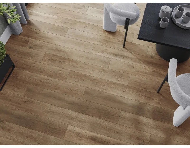 Mexen Spirit Lake, vinylová podlaha 1240x182 mm SPC 6,5 mm, IXPE 1,5 mm, 4stranná V-drážka, dub, F1001-1240-182-505-4V1-01