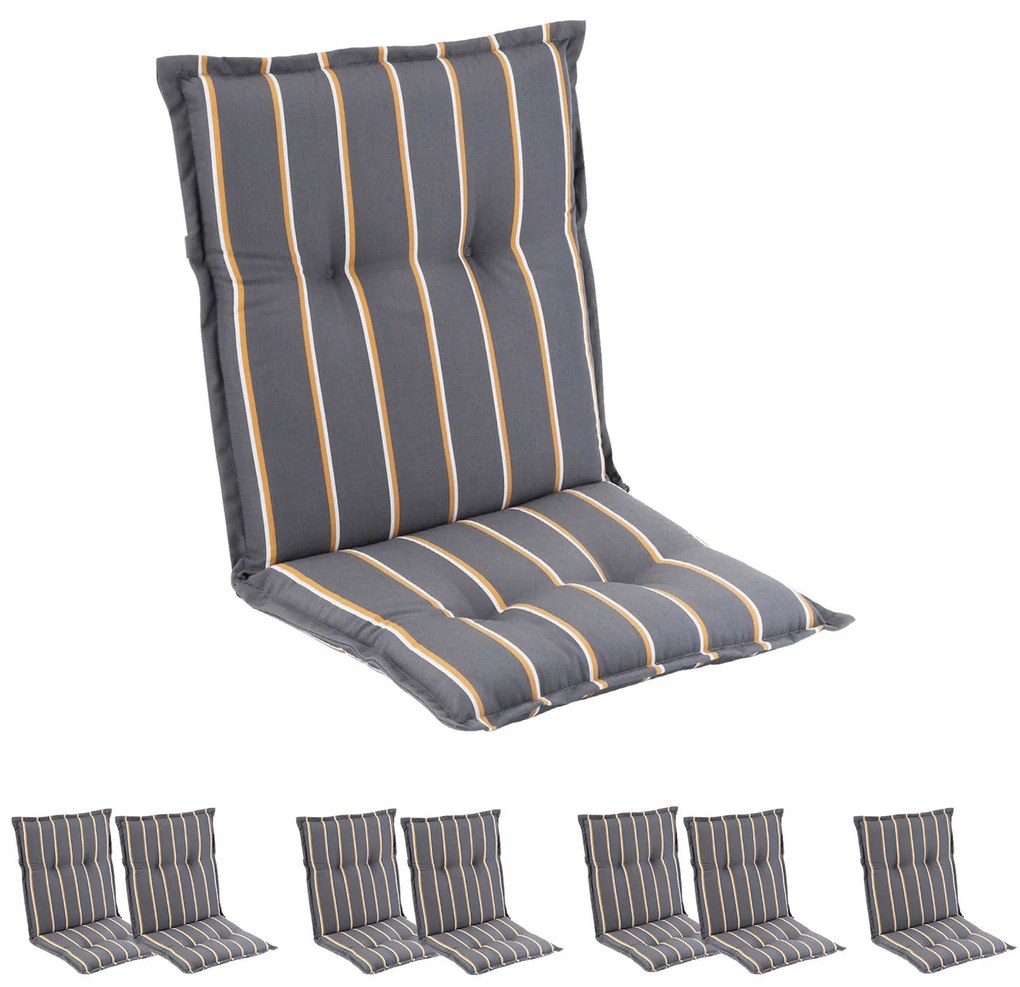 Sylt, čalouněná podložka, podložka na židli, podložka na výše polohovací křeslo, polštář, polyester, 50 × 120 × 9 cm