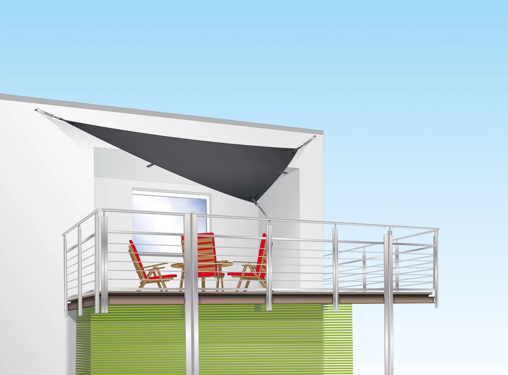 Livarno home Ochranná plachta proti slunci UV 60 (trojúhelníkový/antracitový)