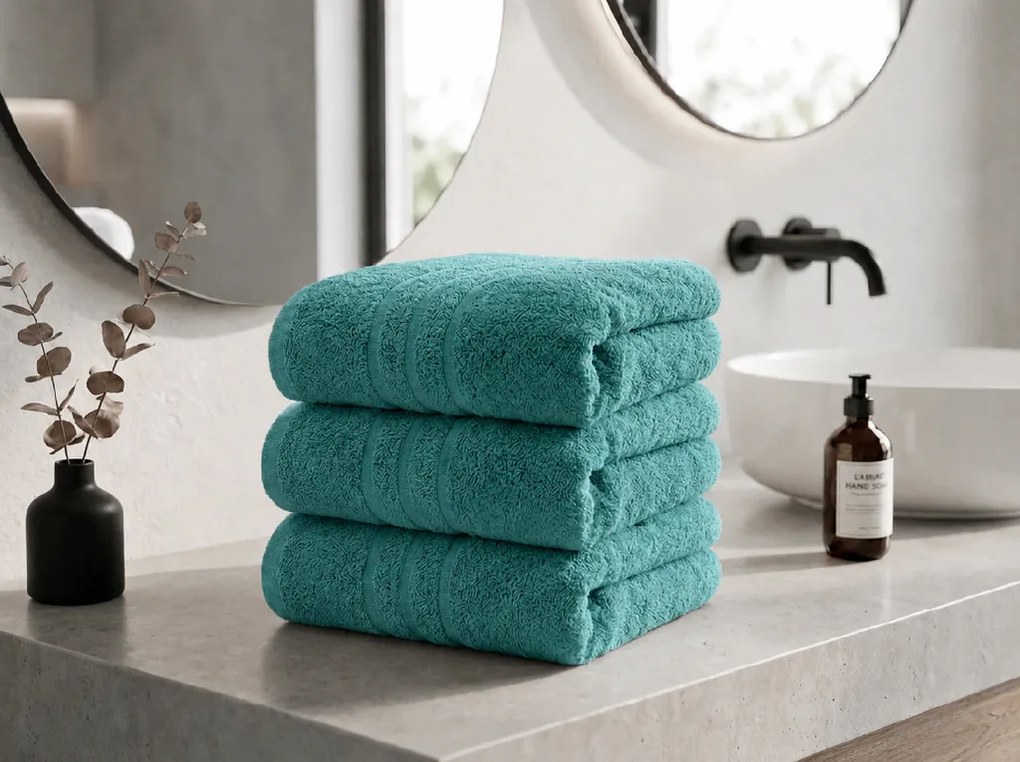 Ručník CLASSIC COLOR 50 x 100 cm petrolejový, 100% bavlna