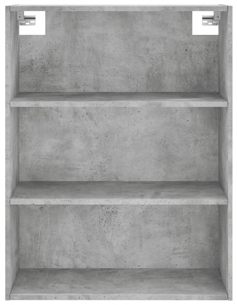 Skříň highboard betonově šedá 69,5x34x180 cm kompozitní dřevo,  3200541