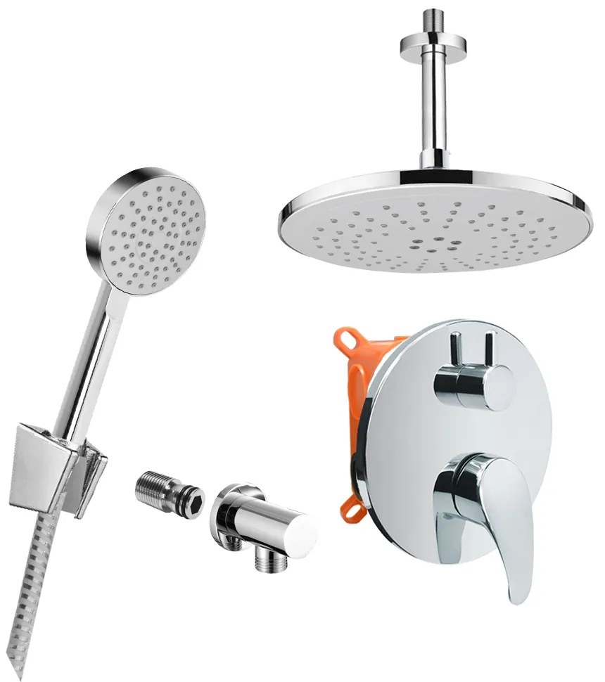 Mereo Sonáta sprchový set s dvoucestnou podomítkovou bateríí mosaz chrom CB650SS2