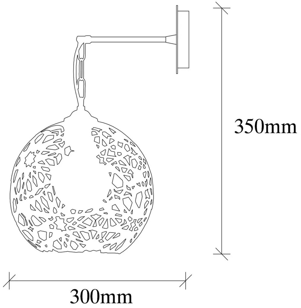 Nástěná lampa Fellini I černá