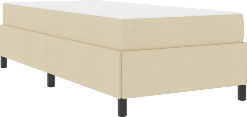 Postel s boxspringem Krémová 90 x 200 cm textil 3398834