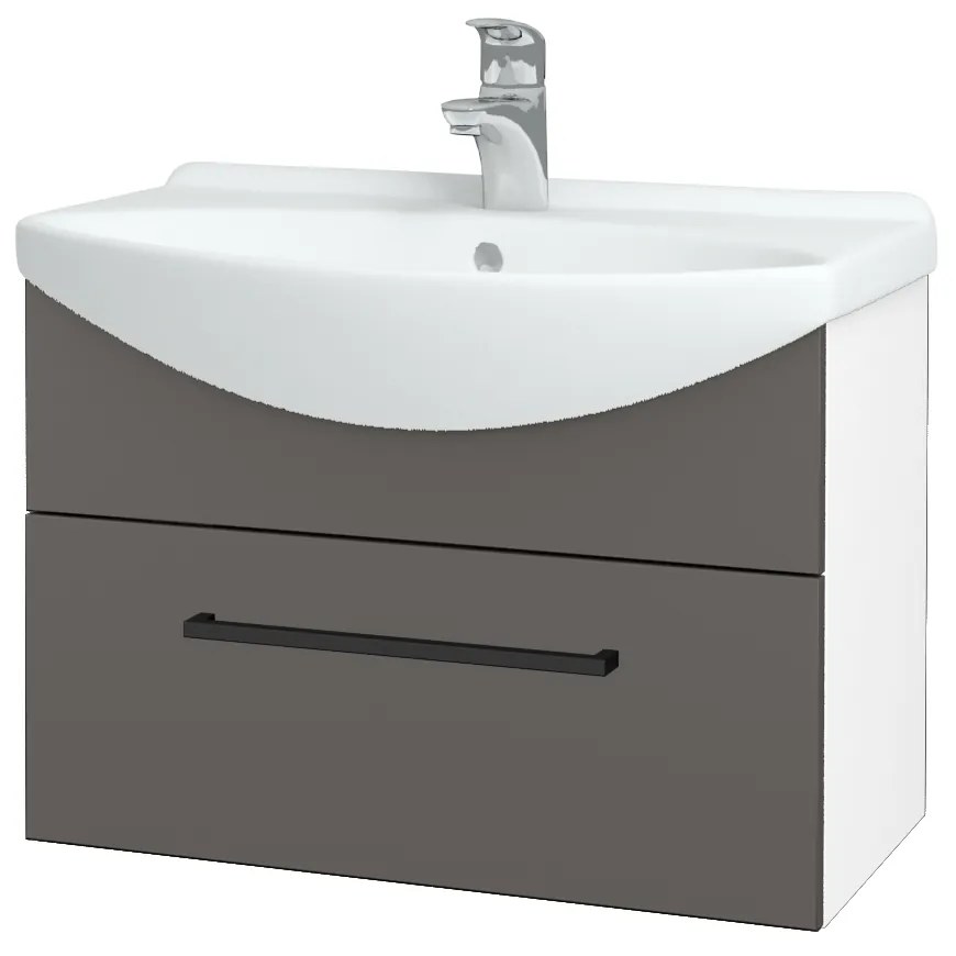Dřevojas Koupelnová skříň TAKE IT SZZ 65 Varianta: N01 Bílá lesk / Úchytka T04 / D17 Colorado