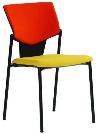 RIM Konferenční židle KVADRATO 133 bez područek Barva kostry černá kostra Barva plastů černé plastové části GALERIE - Čalounění Rim LÁTKY 2 / ERA, PHOENIX