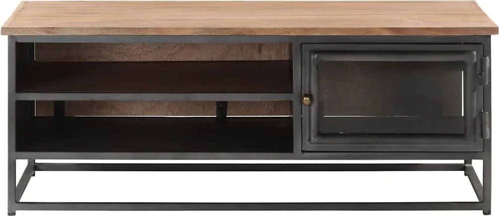 Konferenční stolek šedý 90 x 50 x 35 cm masivní akáciové dřevo 323500