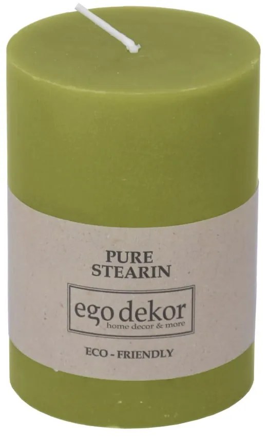 Zelená svíčka Eco candles by Ego dekor Friendly, doba hoření 37 h