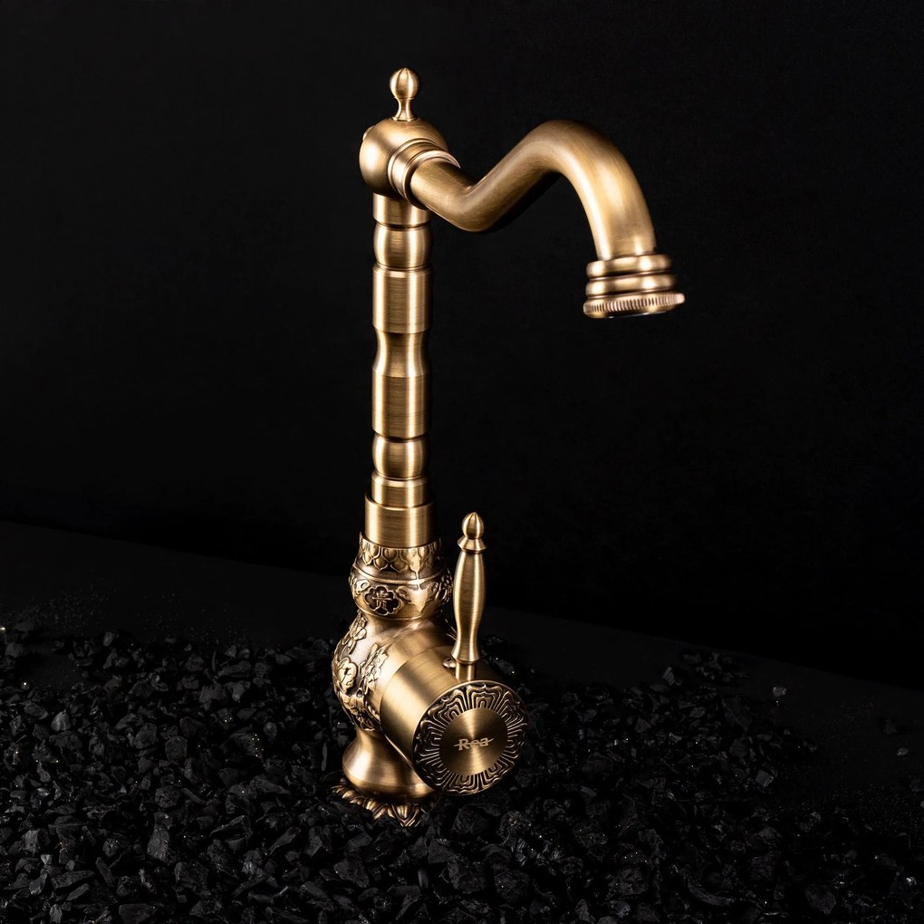 Rea Venice, vysoká dřezová baterie h-320, mosazná, REA-B2500