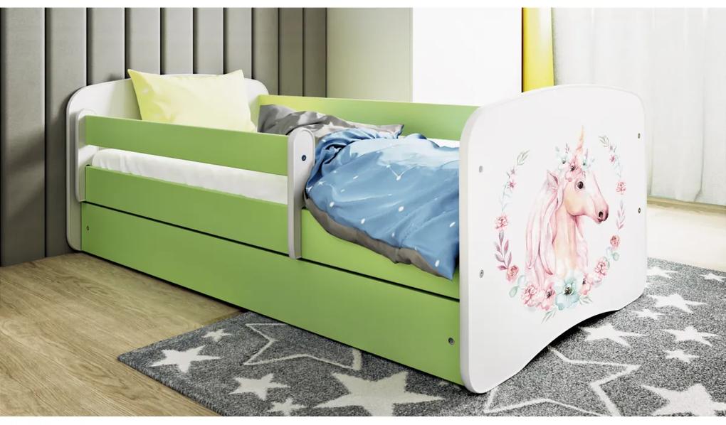 Dětská postel Babydreams kůň zelená