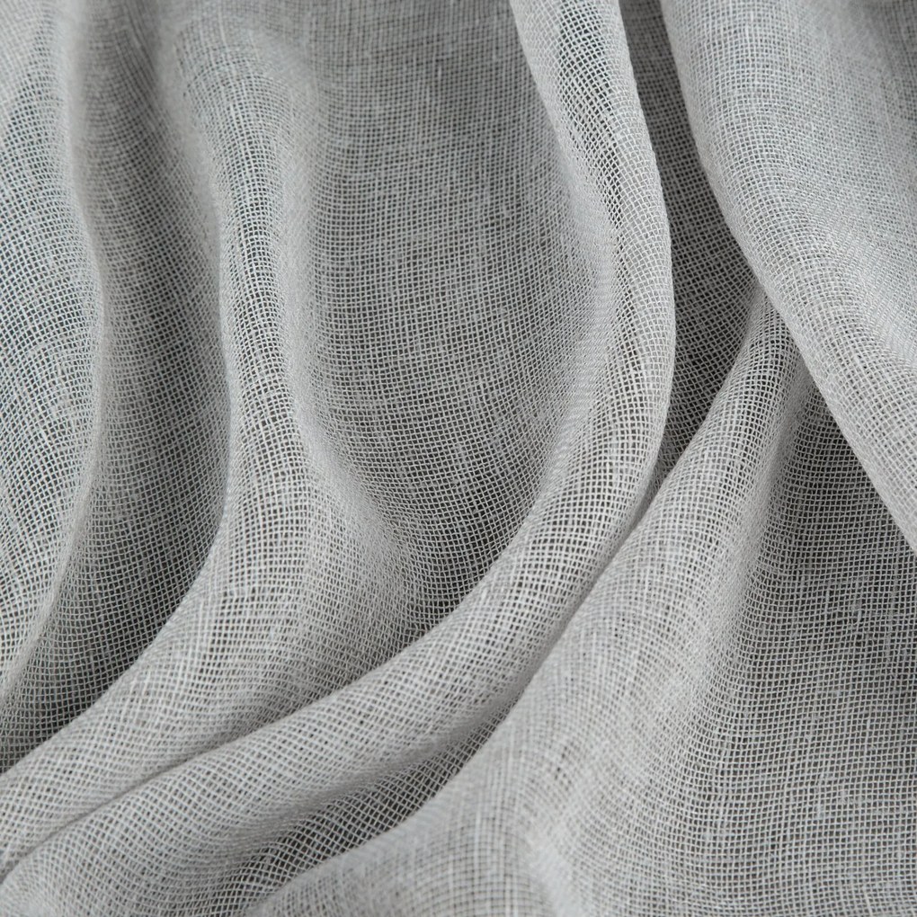 ZÁVĚS NA KROUŽCÍCH ANGELICA 140X250 CM STŘÍBRNÁ