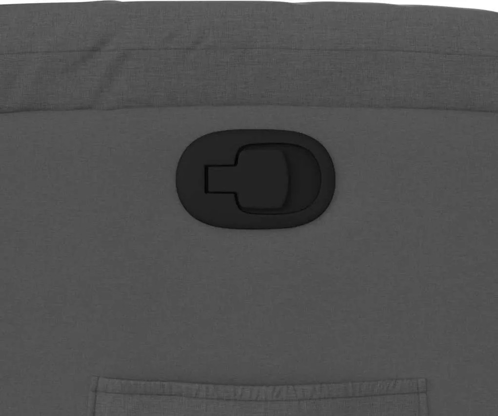 vidaXL Polohovací křeslo textil [373575] Barva: Tmavě zelená