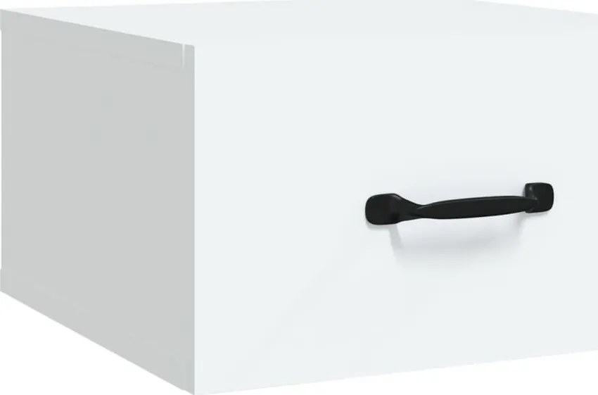 vidaXL Nástěnné noční stolky 2 ks 35 x 35 x 20 cm [812853] Barva: bílá s vysokým leskem