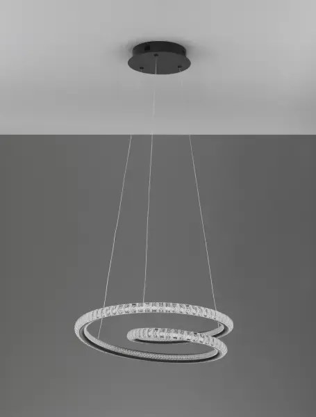 LED lustr Ginevra 48 černé