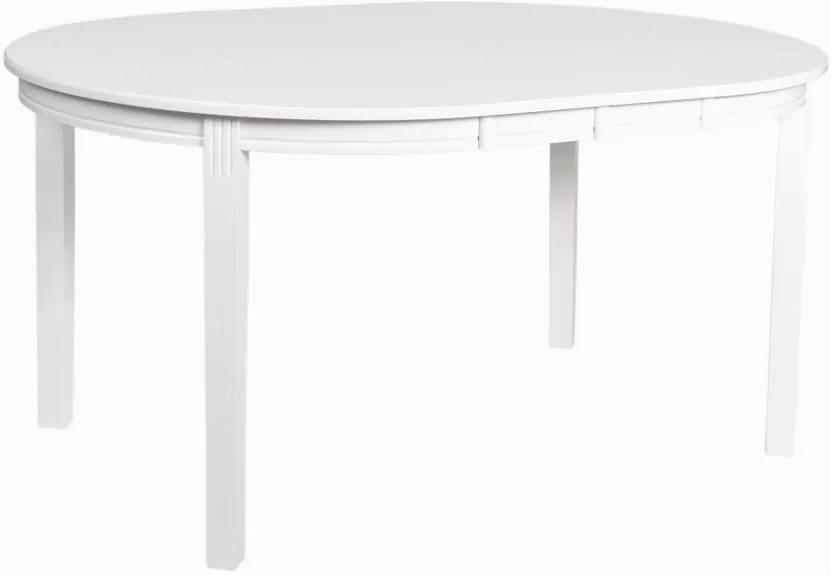 Bílý rozkládací jídelní stůl Rowico Wittskar, 150 x 107 cm | BIANO