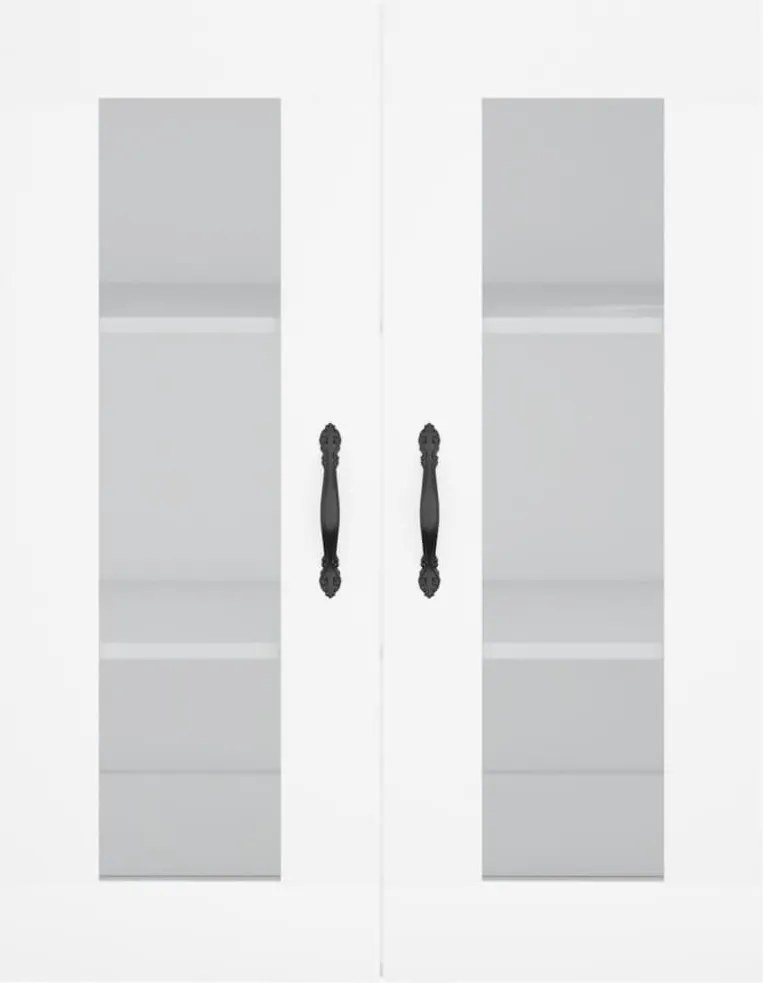 Skříň highboard bílá 69,5 x 34 x 180 cm kompozitní dřevo 3198369