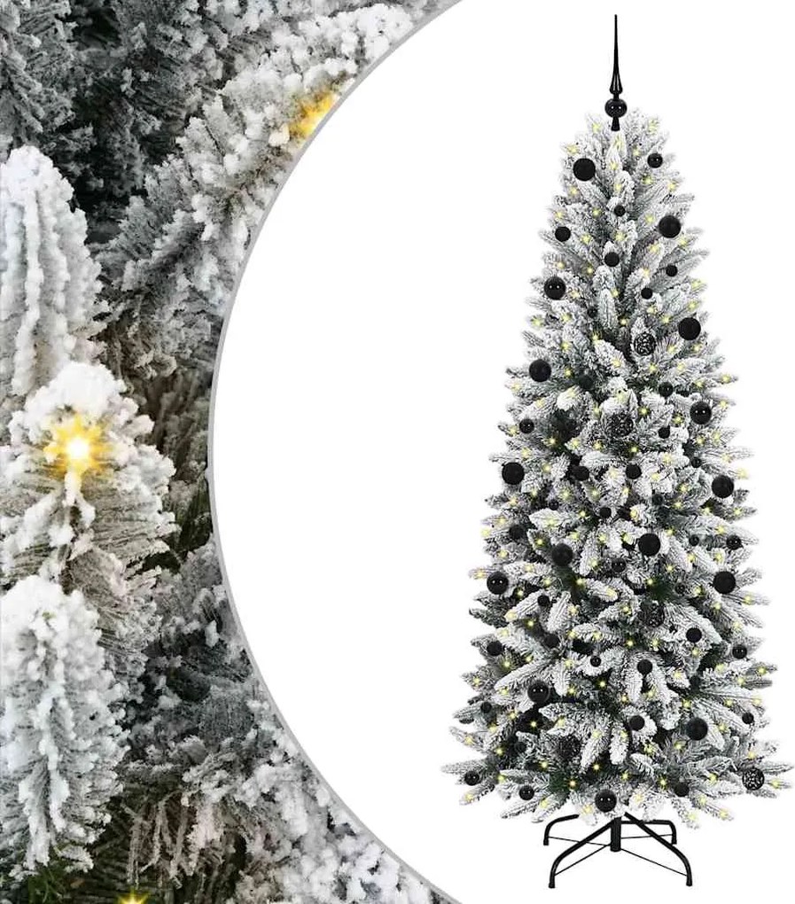 Umělý vánoční stromeček Bílá 210 cm PVC, plast, ocel a PE 3396058