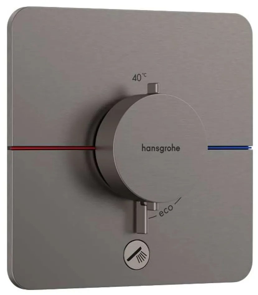 Hansgrohe ShowerSelect Comfort - Termostatická baterie pod omítku, kartáčovaný černý chrom 15589340