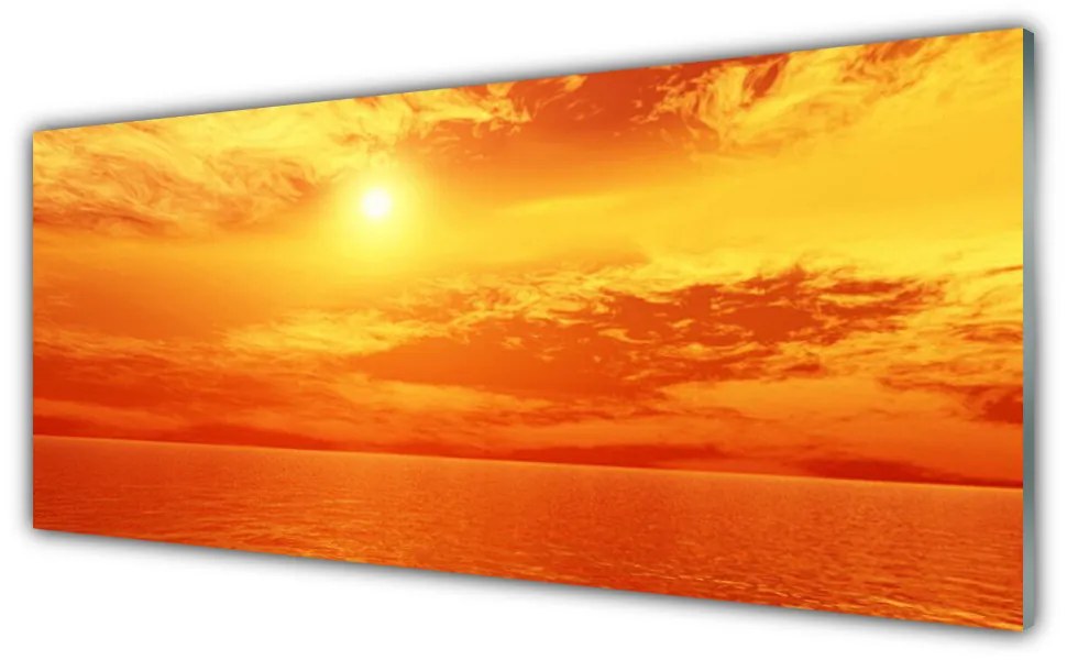 Plexisklo-obraz Slunce Moře Krajina 125x50 cm