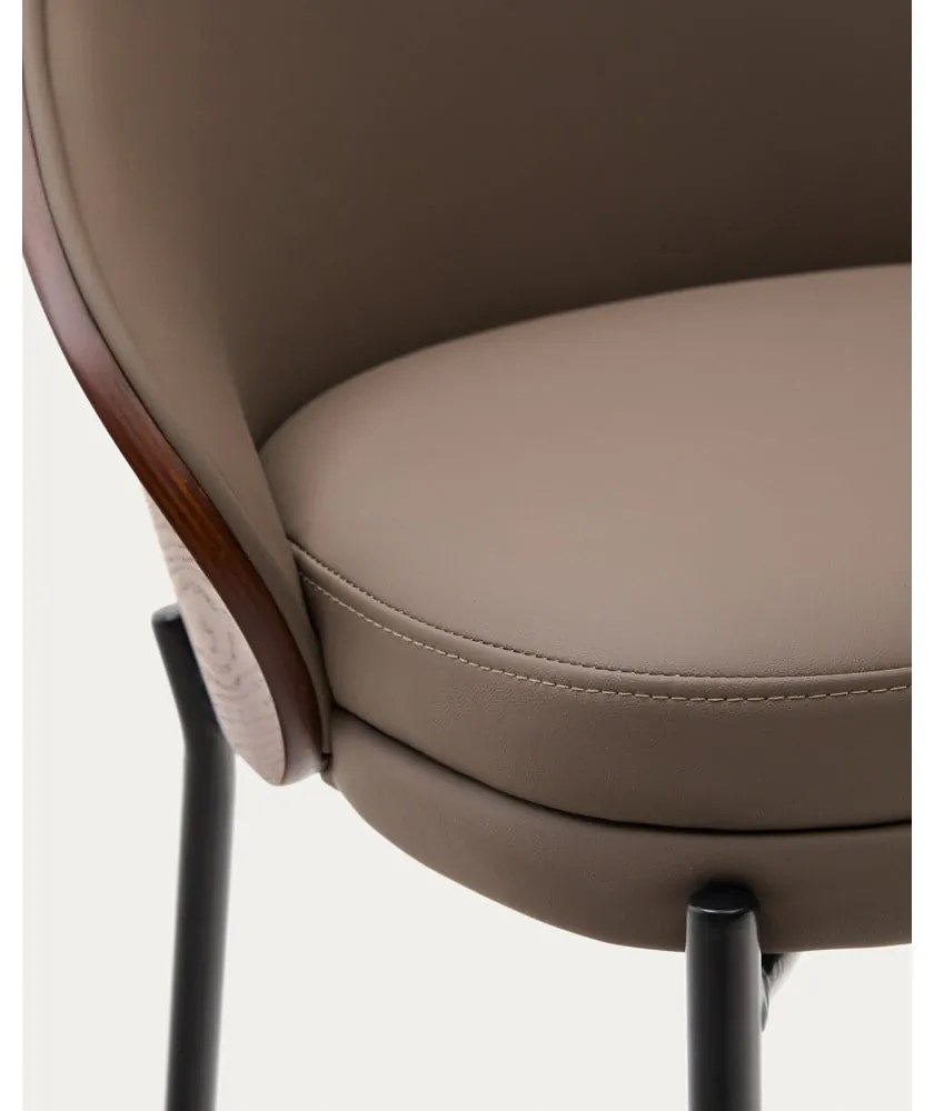 Hnědá barová židle (výška sedáku 65 cm) Eamy – Kave Home