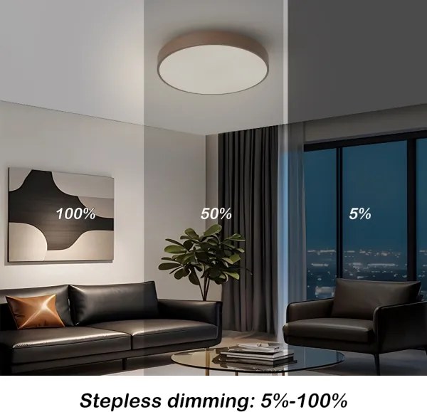 Brilagi - LED Stm stropní svítidlo POOL LED/36W/230V 3000-6000K 30 cm hnědá+DO