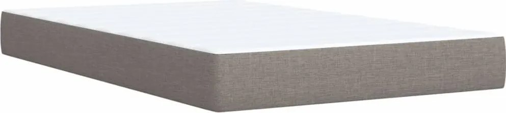 Box spring postel s matrací taupe 120x190 cm textil 3290438