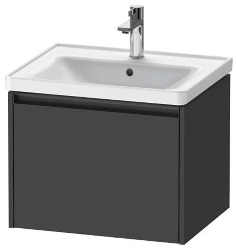 Duravit Ketho.2 - Umyvadlová skříňka 44x58x46 cm, 1 zásuvka, grafit mat K25081049490000