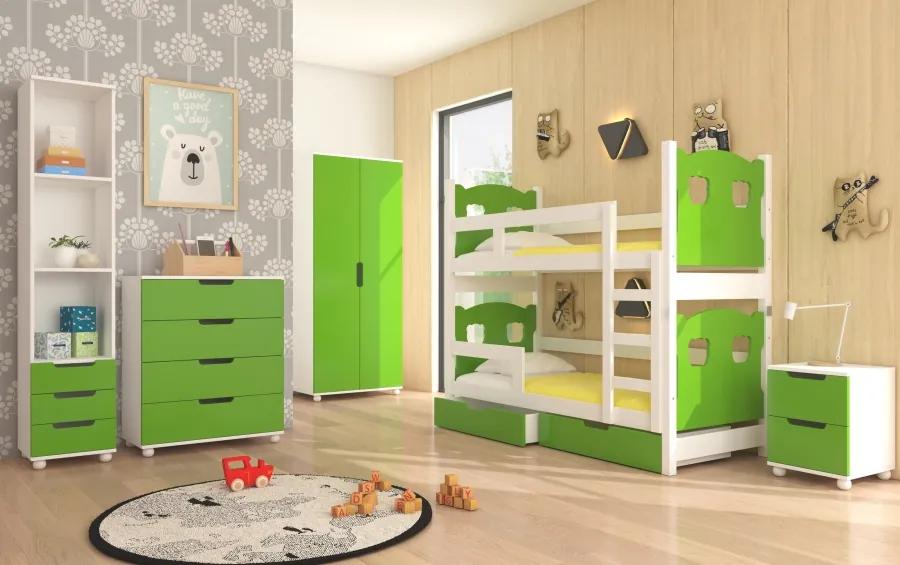 Zelená sestava nábytku do dětského pokoje Aberdeen