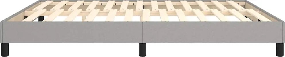 Rám postele s boxspringem světle šedý 160 x 200 cm textil 3120524