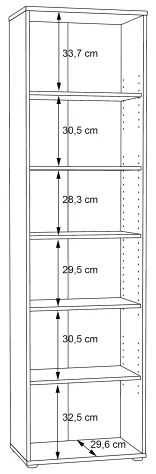Knihovna URAN dub artisan