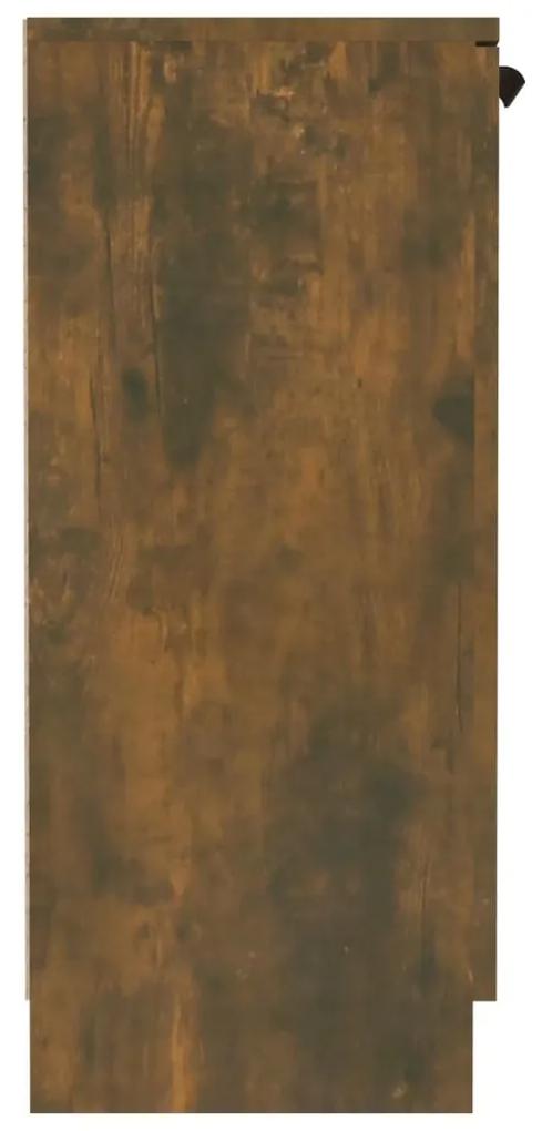 Příborník kouřový dub 60 x 30 x 70 cm kompozitní dřevo - Default Title