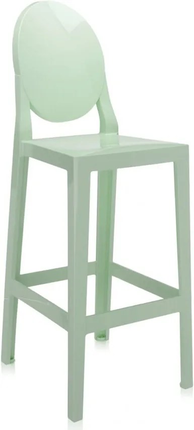 Kartell - Barová židle One More nízká, zelená