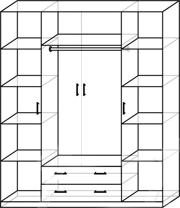 Casarredo - Komfort nábytek Sestava do ložnice SANTOS sonoma/bílá