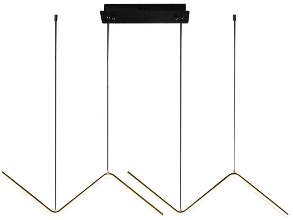 Závěsné LED svítidlo Verte, 2x LED 22w, 4000k, g/b