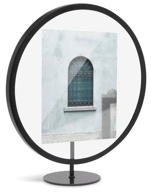 Černý volně stojící rám na fotografii o rozměru 12 x 18 cm Umbra Infinity