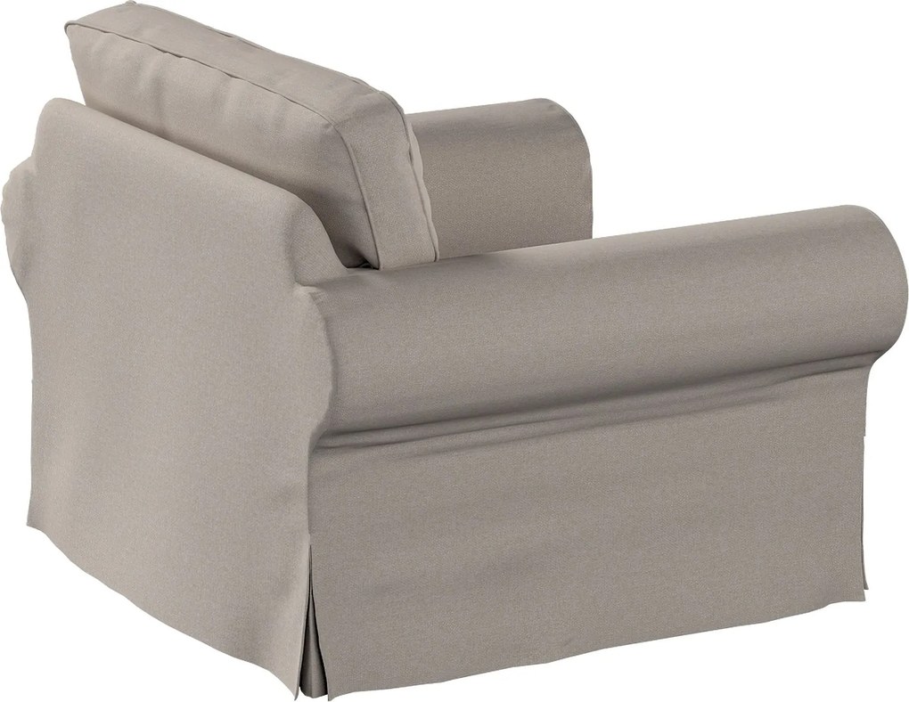 Potah na křeslo IKEA Ektorp barva šedá látka pletený vzor