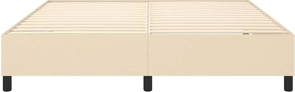 Rám postele s boxspringem krémový 180 x 200 cm textil 3120883