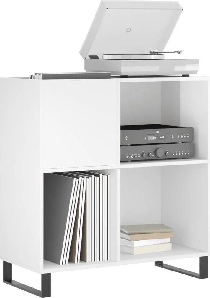 vidaXL Skříňka na LP desky 84,5 x 38 x 89 cm kompozitní dřevo [831780] Barva: šedá sonoma