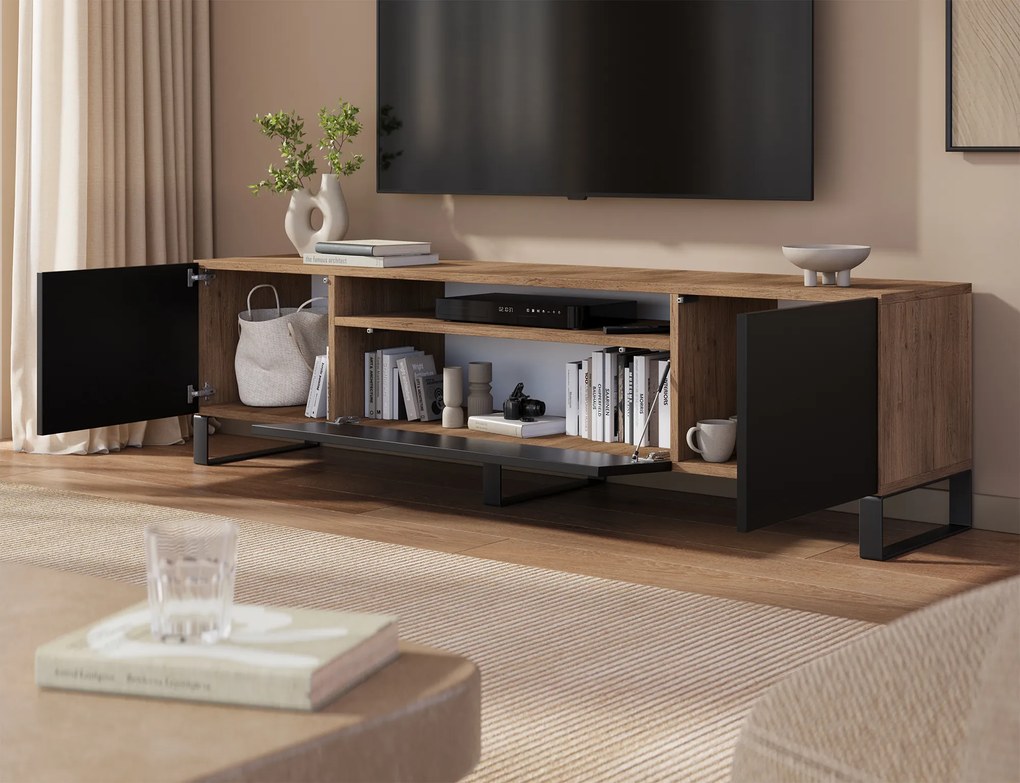 ADRK Furniture Femur 200 Stojací TV stolek ADRK-RTV-FEM-200-AB